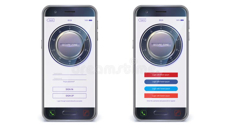 UI Design, Account Register or Authorization, Interface for Touchscreen ... UI Design, Account Register or Authorization, Interface for Touchscreen ...