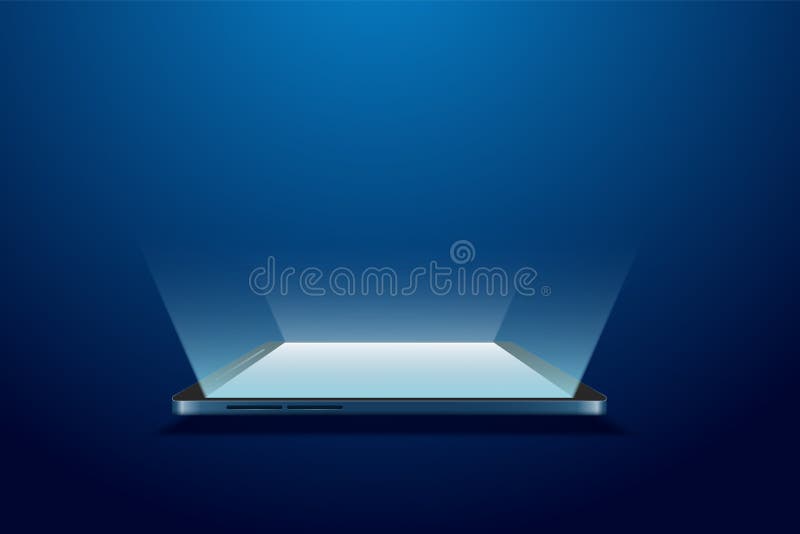 Smartphone Mobile Screen with Technology Mobile Display Light Stock ...