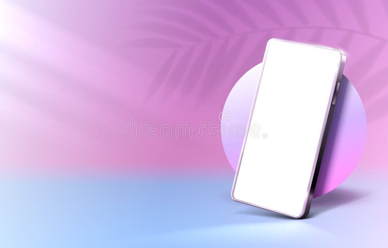 Smartphone Mobile Screen, Technology Mobile Display Light. Vector Stock ...