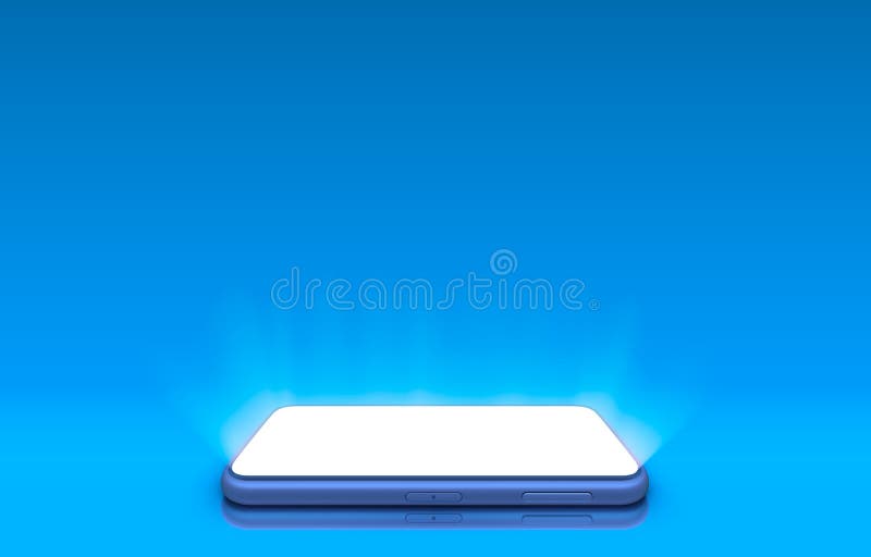 Smartphone Mobile Screen, Technology Mobile Display Light. Vector Stock ...