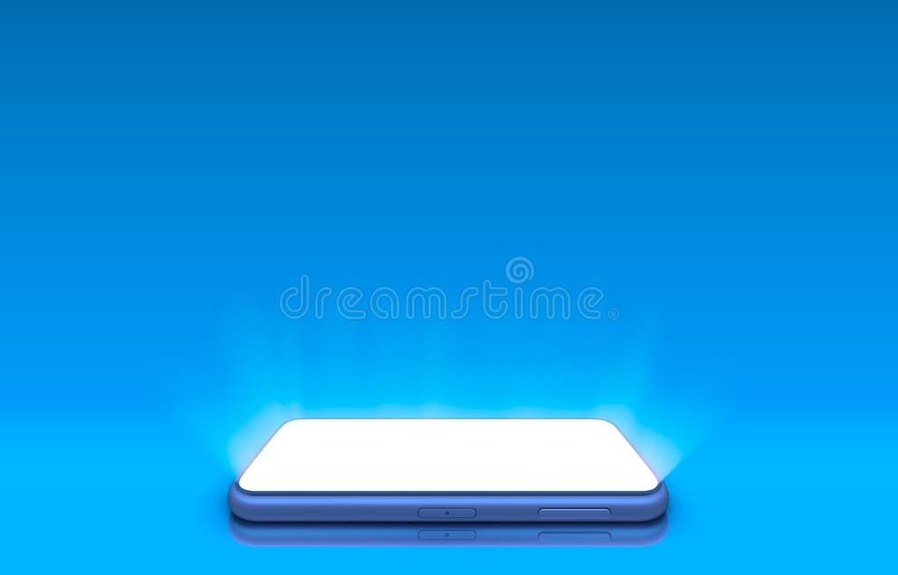 Smartphone Mobile Screen, Technology Mobile Display Light. Vector Stock ...