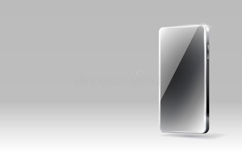 Smartphone Mobile Screen, Technology Mobile Display Light. Vector Stock ...