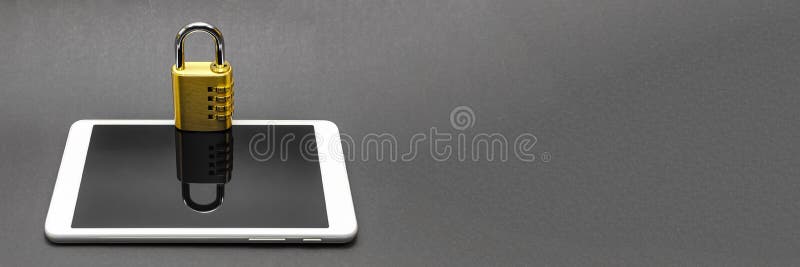 Smartphone Mobile Security,combination Lock on the Screen Stock Photo ...