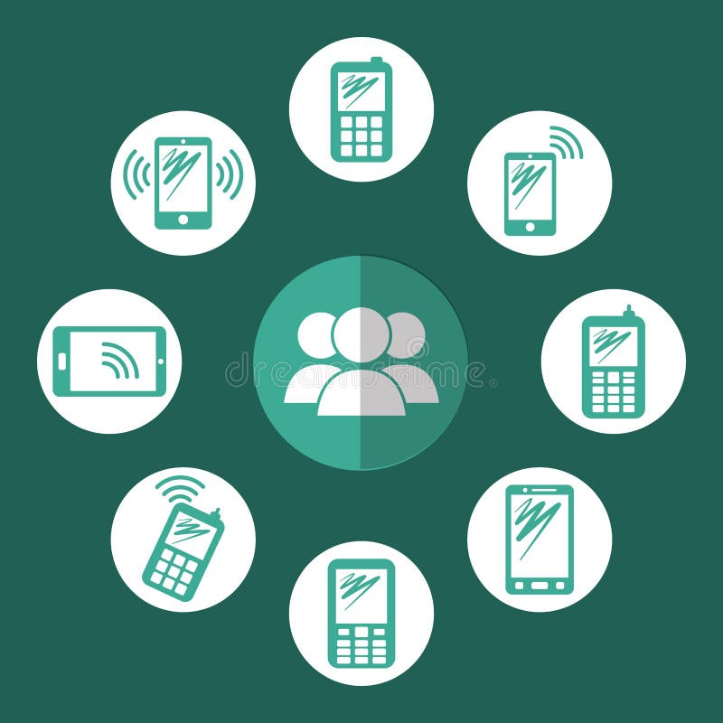 Smartphone Mobile Technology Stock Vector - Illustration of internet ...