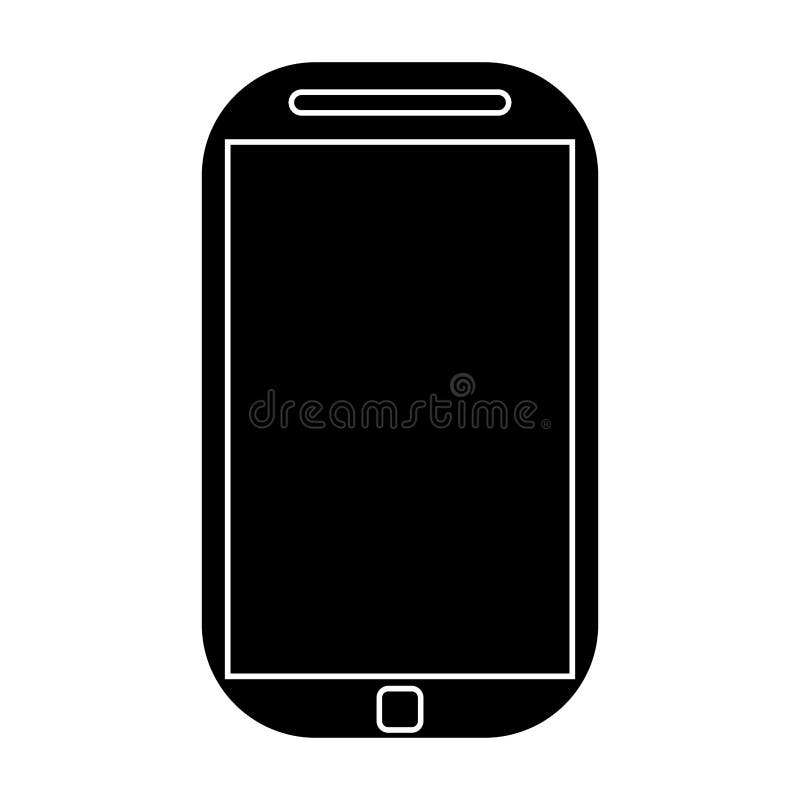 Smartphone Mobile Technology Pictogram Stock Illustration ...