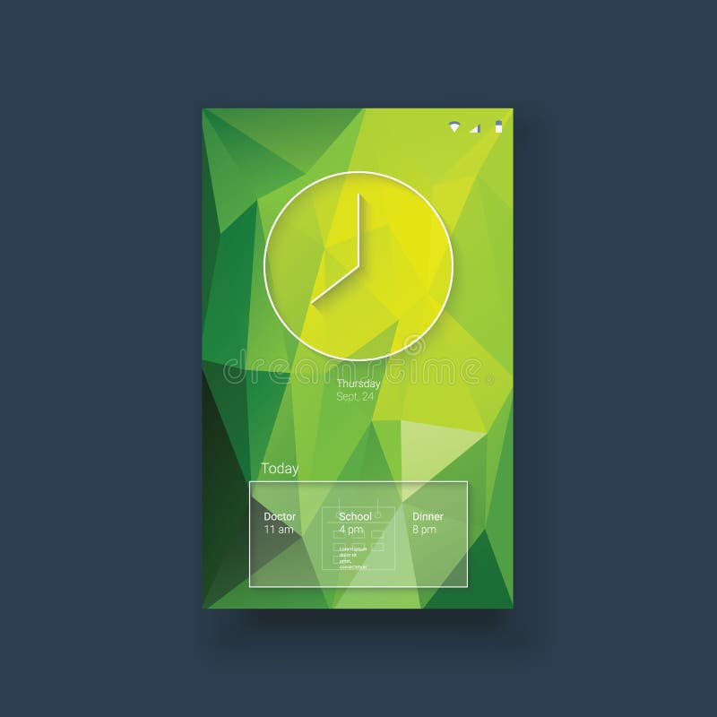 Mobile User Interface stock vector. Illustration of smart - 72219576