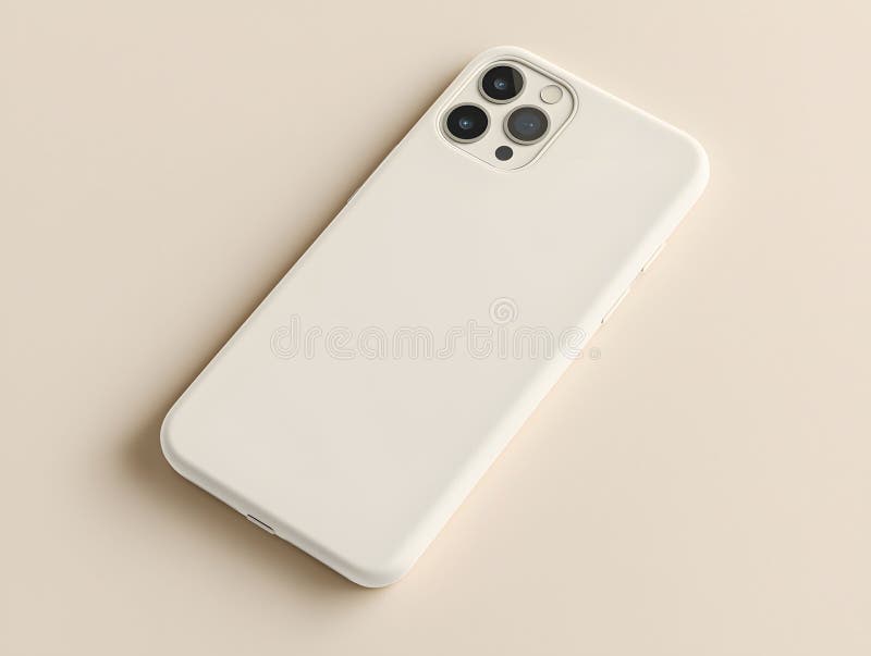Smartphone Mockup with Transparent Back View Stock Image - Image of ...