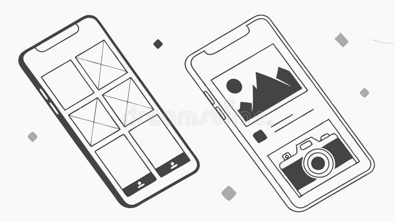 Smartphone Mockup With Ui Design App Development And Interface Vector Design Generative Ai