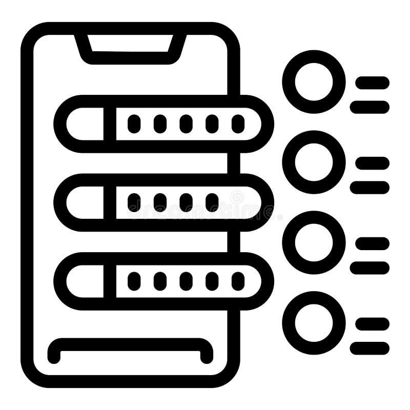 Smartphone Modern Data Icon Outline Vector. Digital Farm Stock Vector ...