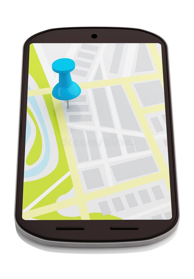 Smartphone navigation stock illustration. Illustration of navigation ...