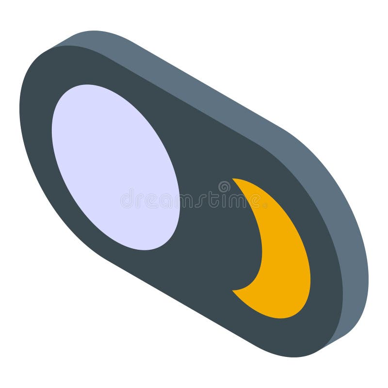 Smartphone Night Mode Switch Showing Moon Icon Enabling Dark Theme for ...