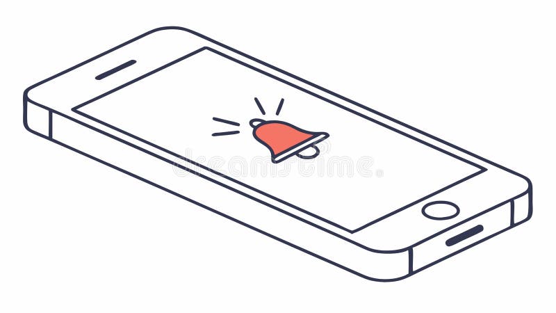 Smartphone with Notification, Urgent Alerts and Messages. Vector Design ...