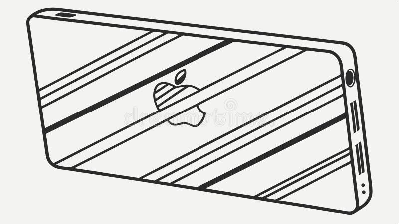 Smartphone Outline, Mobile Device and Technology Symbol Vector Design ...