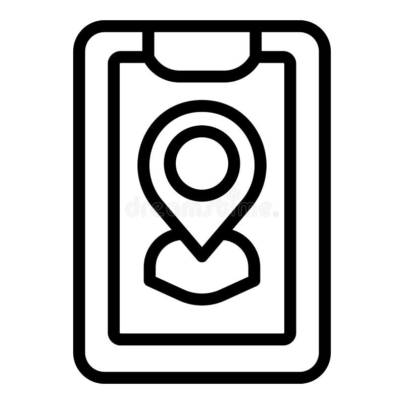 Smartphone Parcel Tracking Icon Outline Vector. Delivery Service Stock ...