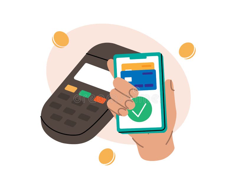 Smartphone Nfc Function Stock Illustrations – 55 Smartphone Nfc ...