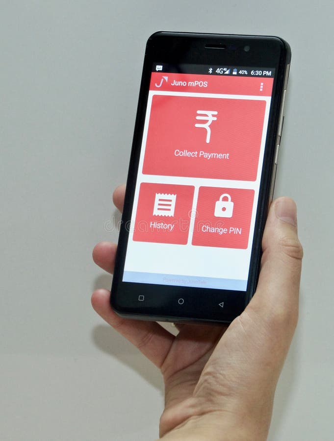 Smartphone with a Payments App Editorial Stock Photo - Image of mpos ...