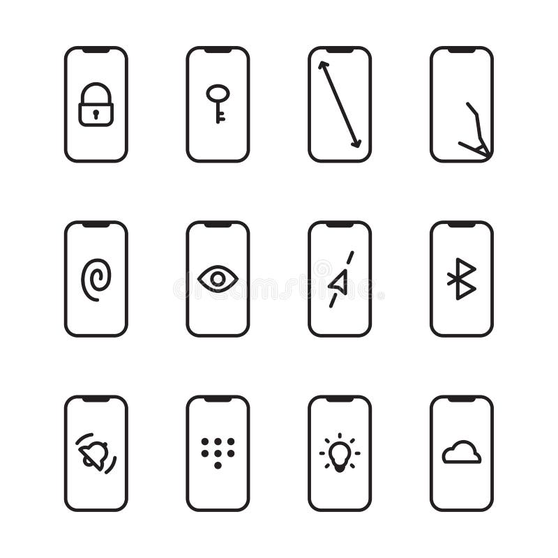 Smartphone-pictogram, Vector Redactionele Fotografie - Illustration of ...