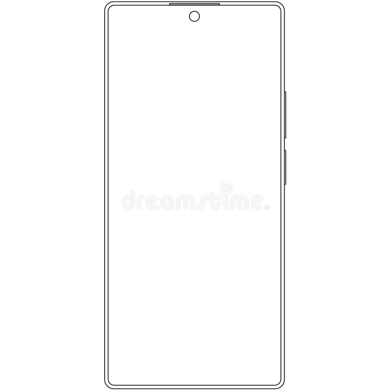 Smartphone, Portable Computer Device Combines Mobile Telephone Sketch ...