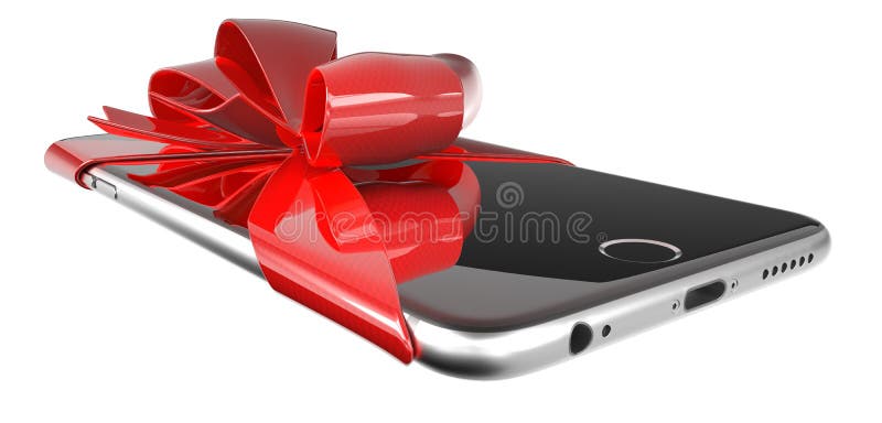 Smartphone present stock illustration. Illustration of heap - 50245059