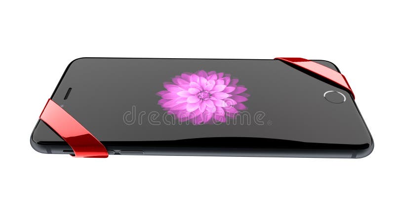 Smartphone present stock illustration. Illustration of graphic - 50245090