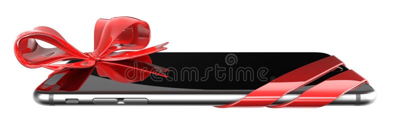 Smartphone present stock illustration. Illustration of communication ...