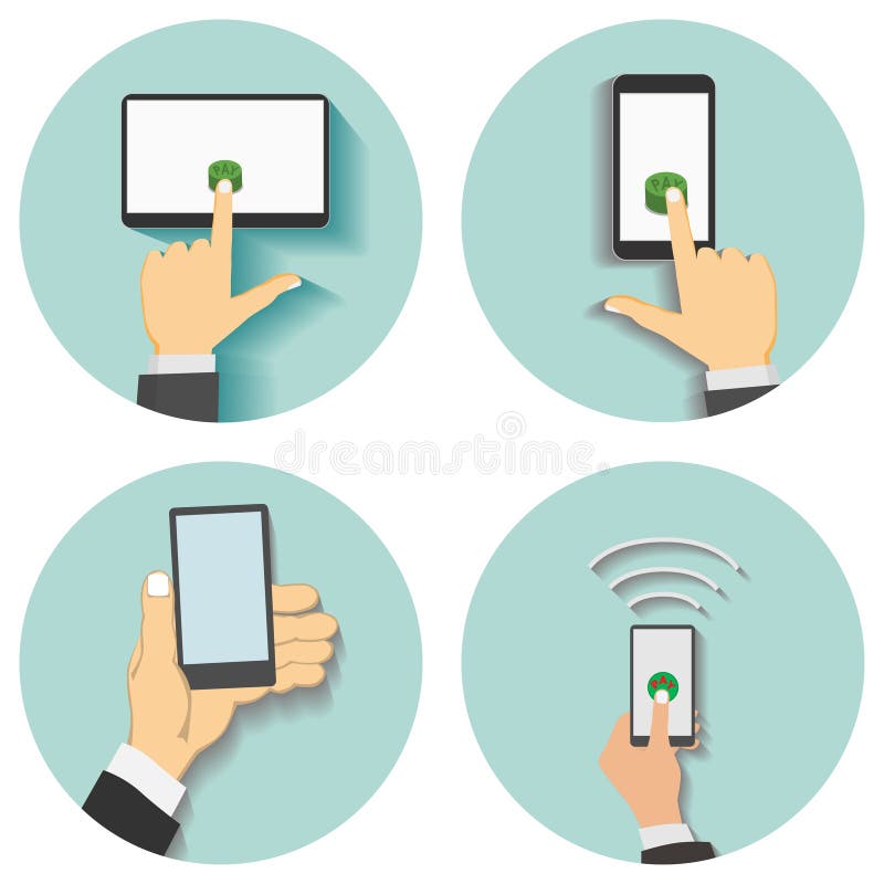 Smartphone with processin stock vector. Illustration of commercial ...