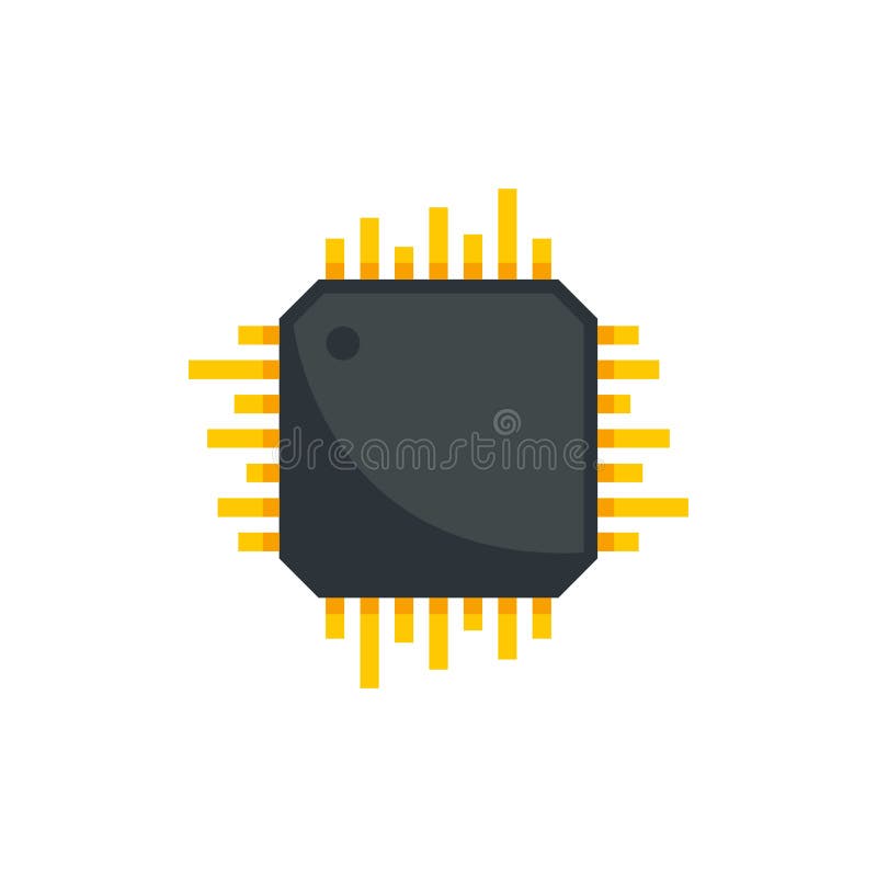 Smartphone Processor Icon, Outline Style Stock Vector - Illustration of ...