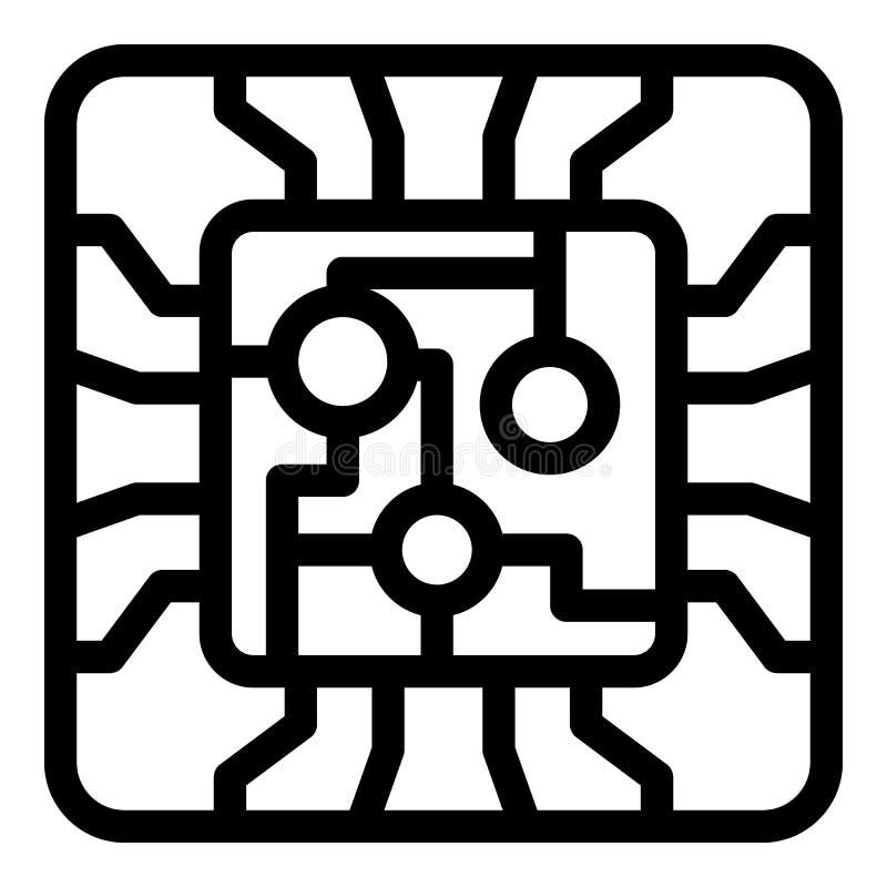 Smartphone Processor Icon, Outline Style Stock Vector - Illustration of ... Smartphone Processor Icon, Outline Style Stock Vector - Illustration of ...