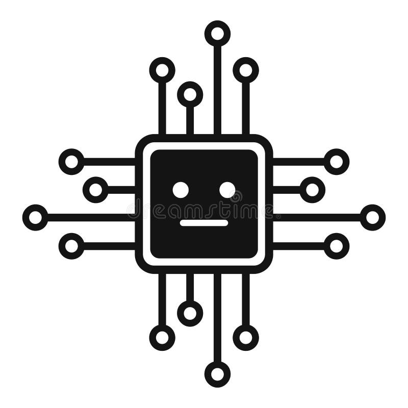 Smartphone Processor Icon, Simple Style Stock Vector - Illustration of ...