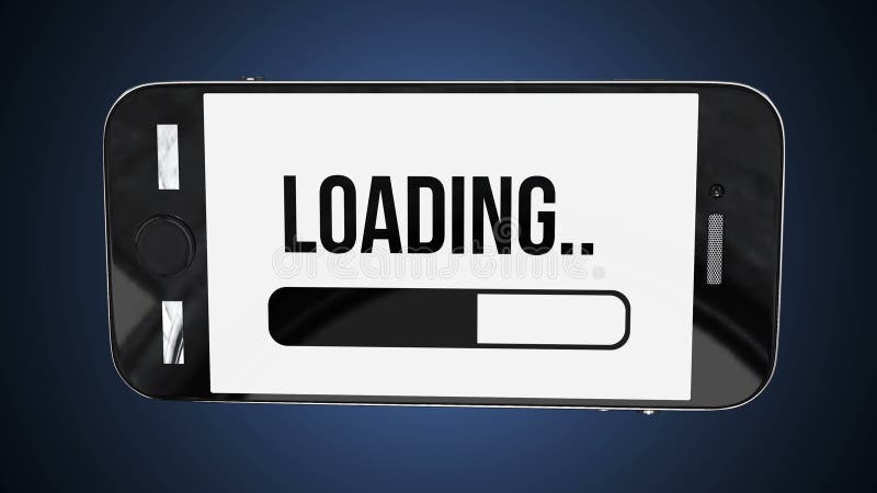 Smartphone with Progress Loading Bar UI Indicator Stock Footage - Video ...