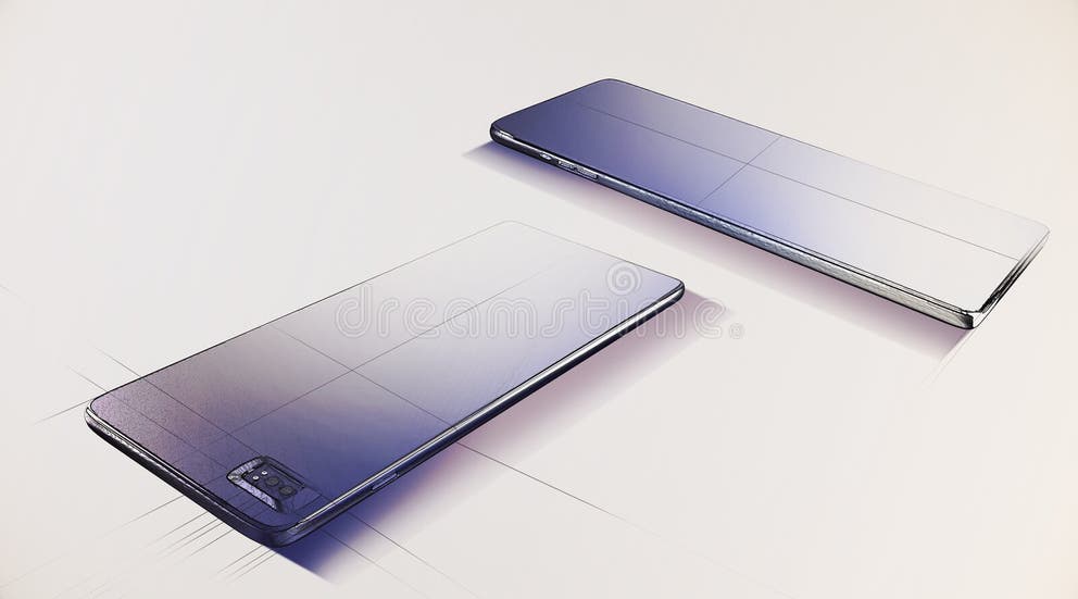 Smartphone project stock illustration. Illustration of light - 99583886