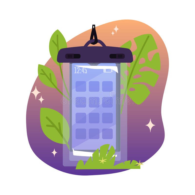 Smartphone Accessories Set and Devices for Mobile Phone Flat Vector ...