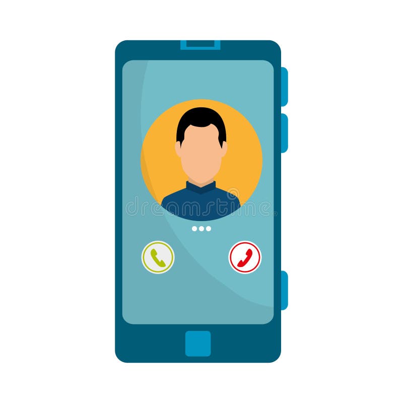 Smartphone Receiving Call Icon Stock Vector - Illustration of ...