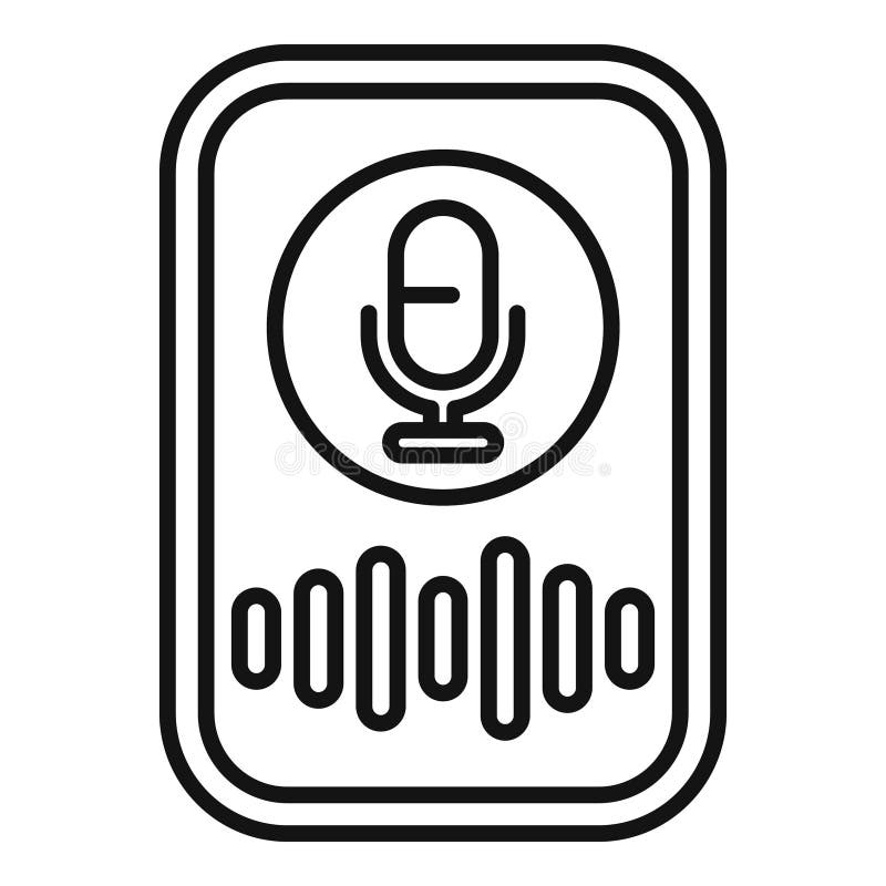 Smartphone Recording Audio Message with Microphone Icon and Sound Wave ...