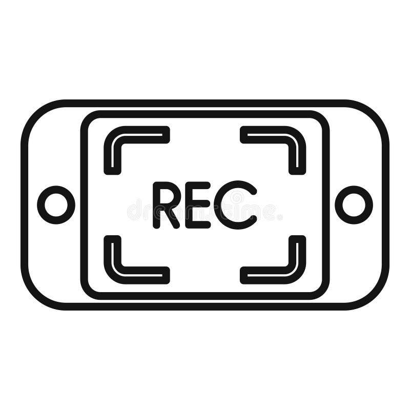 Smartphone Recording Video Content with Rec Symbol Displayed Stock ...