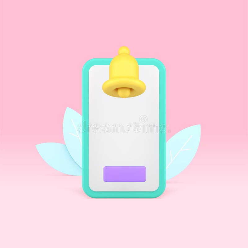 Alert Message Push Button stock illustration. Illustration of graphic ...