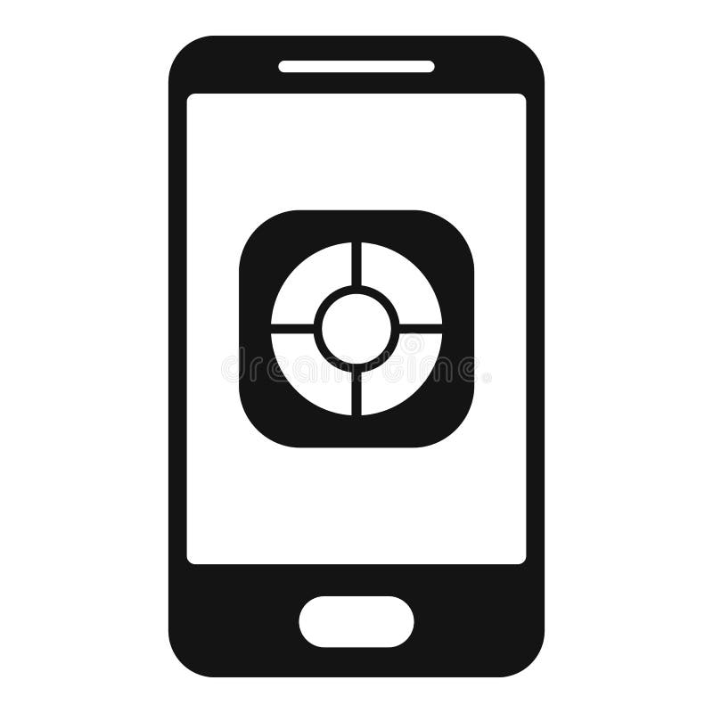 Smartphone Remote Control Icon, Simple Style Stock Vector ...
