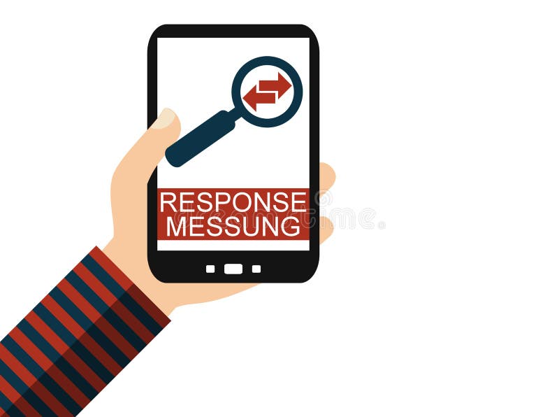 Smartphone: Response Measurement - Flat Design Stock Illustration ...