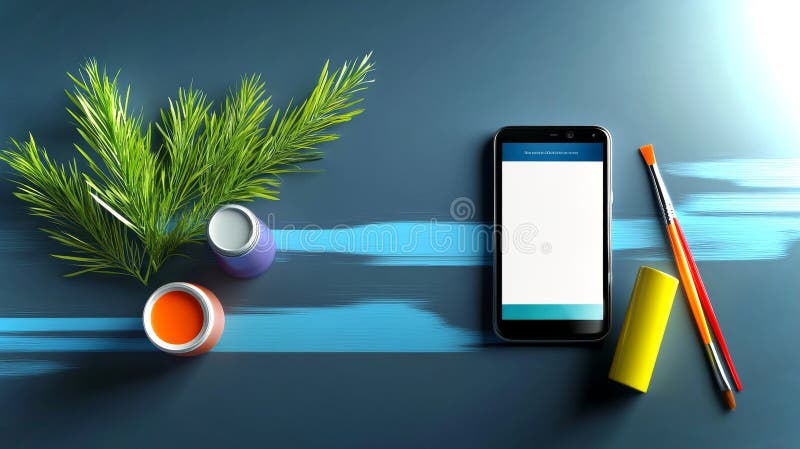 Creative Smartphone Design Featuring a Watercolor Sunrise Palette and ...