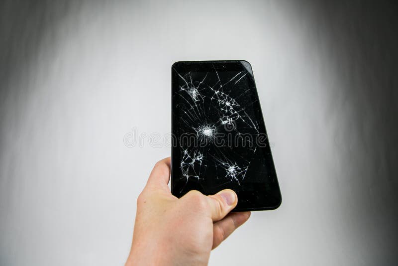 Smartphone roto pantalla foto de archivo editorial. Imagen de escena ...