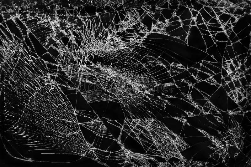 Schermo Nero Rotto Della Fine Dello Smartphone Su Foto - Foto Stock ...