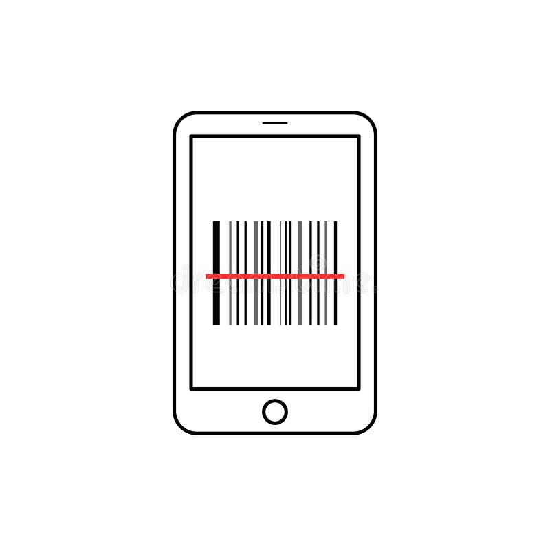 Smartphone Scan QR Code and Barcode. Qr Code and Barcode Scanning Icon ...