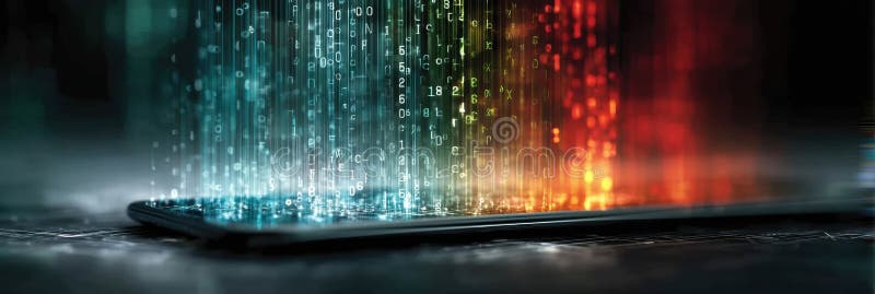 Smartphone Screen Blends into Colorful Code Representation of Digital ...