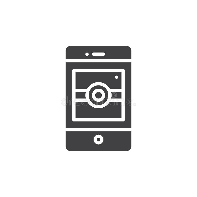 Smartphone with Web Camera Vector Icon Stock Vector - Illustration of ...