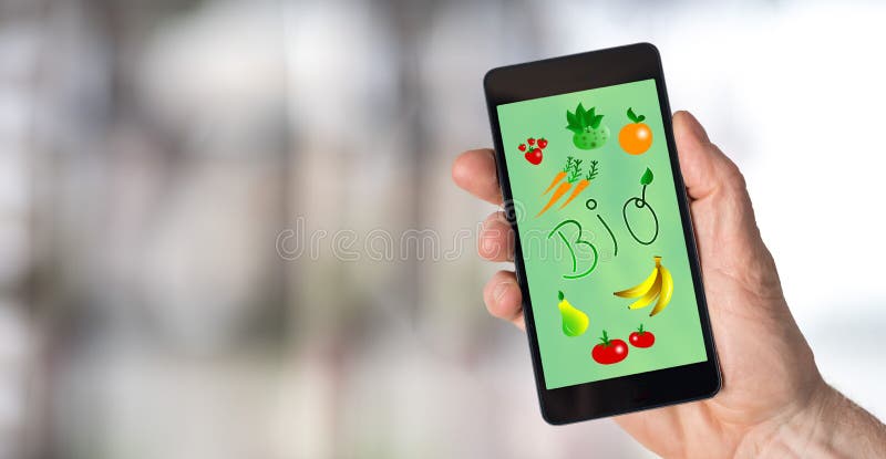 Bio Concept on a Smartphone Stock Image - Image of diet, lifestyle ...