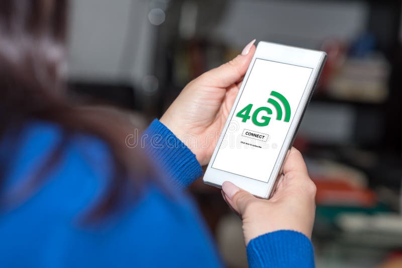 4g Network Concept on a Smartphone Stock Image - Image of networking ...