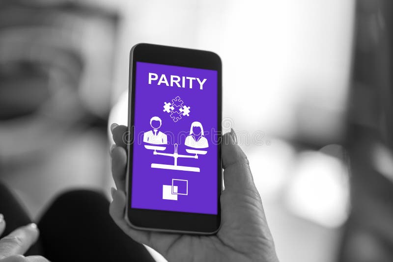 Parity Concept on a Smartphone Stock Photo - Image of rights, hand ...