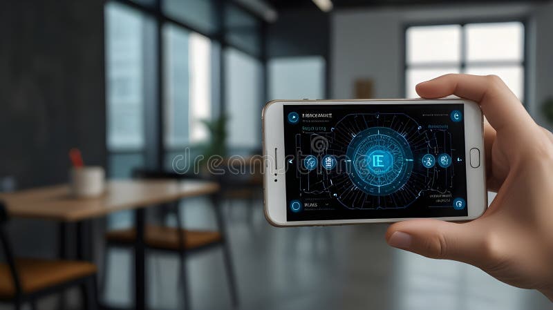 Smartphone Screen Displaying Real-time Artificial Intelligence ...