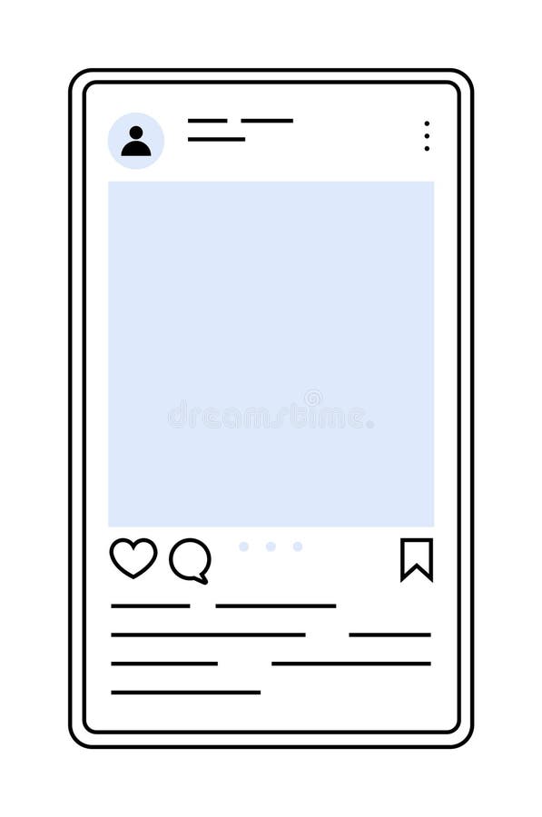 Smartphone Screen Displaying a Social Media Post with Interaction Icons ...