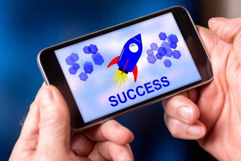 Success Concept on a Smartphone Stock Photo - Image of smartphone ...